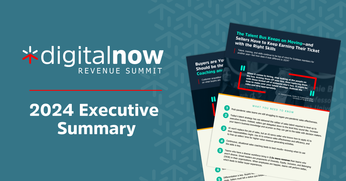Emblaze | Executive Summary: DigitalNow Revenue Summit 2024