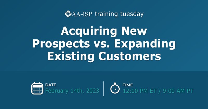 Emblaze Events | Register For AA-ISP Training Tuesday: Acquiring New ...
